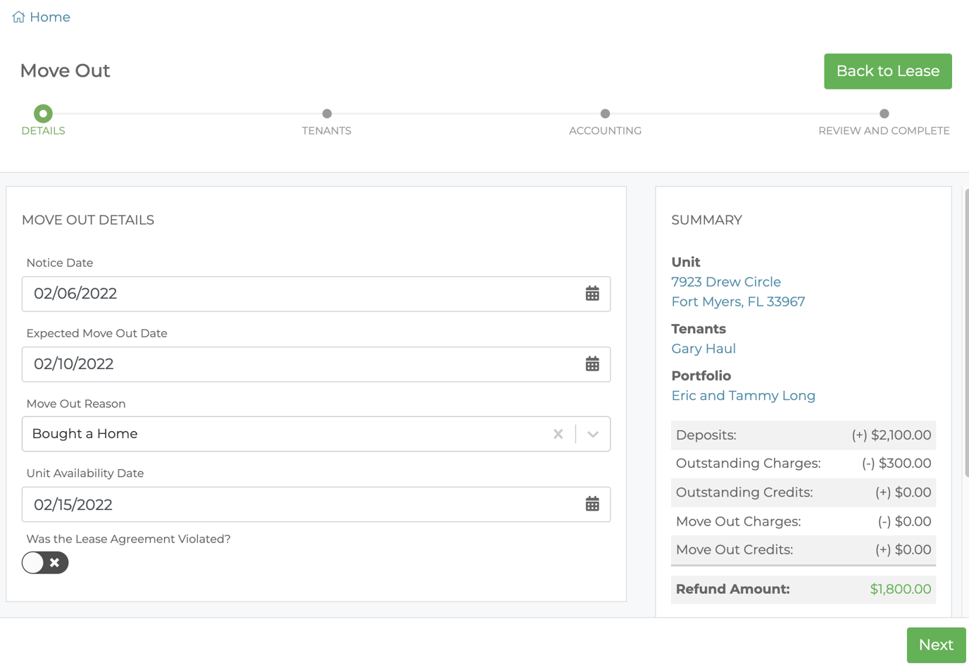 How To Close Out a Lease and Move Out All Tenants using the Move Out ...