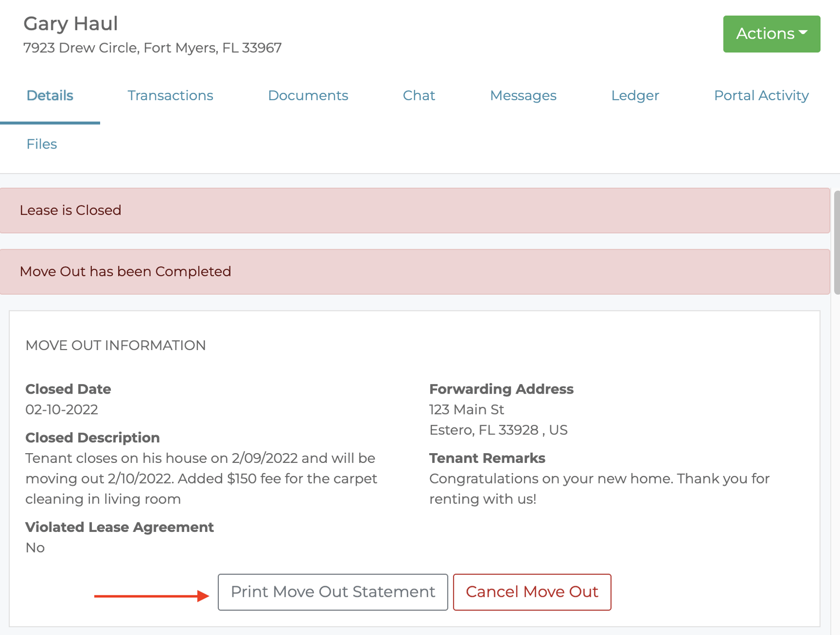 How To Close Out a Lease and Move Out All Tenants using the Move Out ...