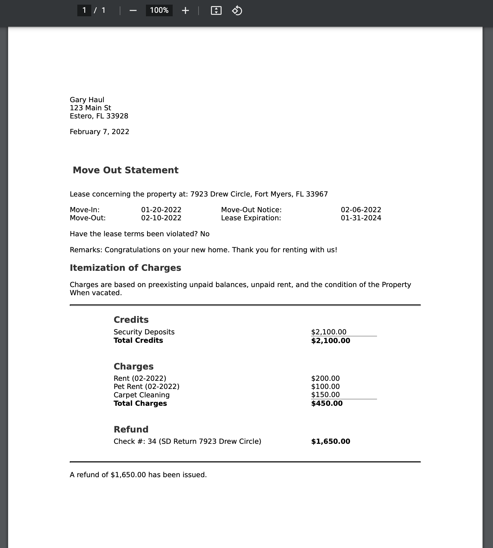 How to Move Out a Lease using the Move Out Flow