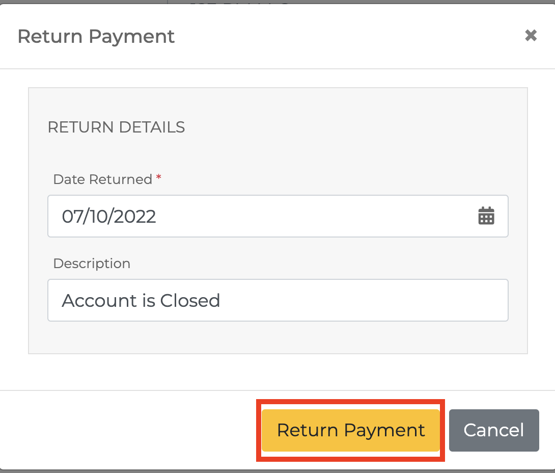 How to Return a NACHA (ACH) Payment (Money Out)