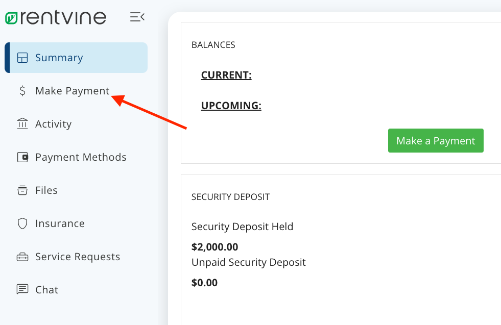 How to Make a Tenant Payment Through the Portal