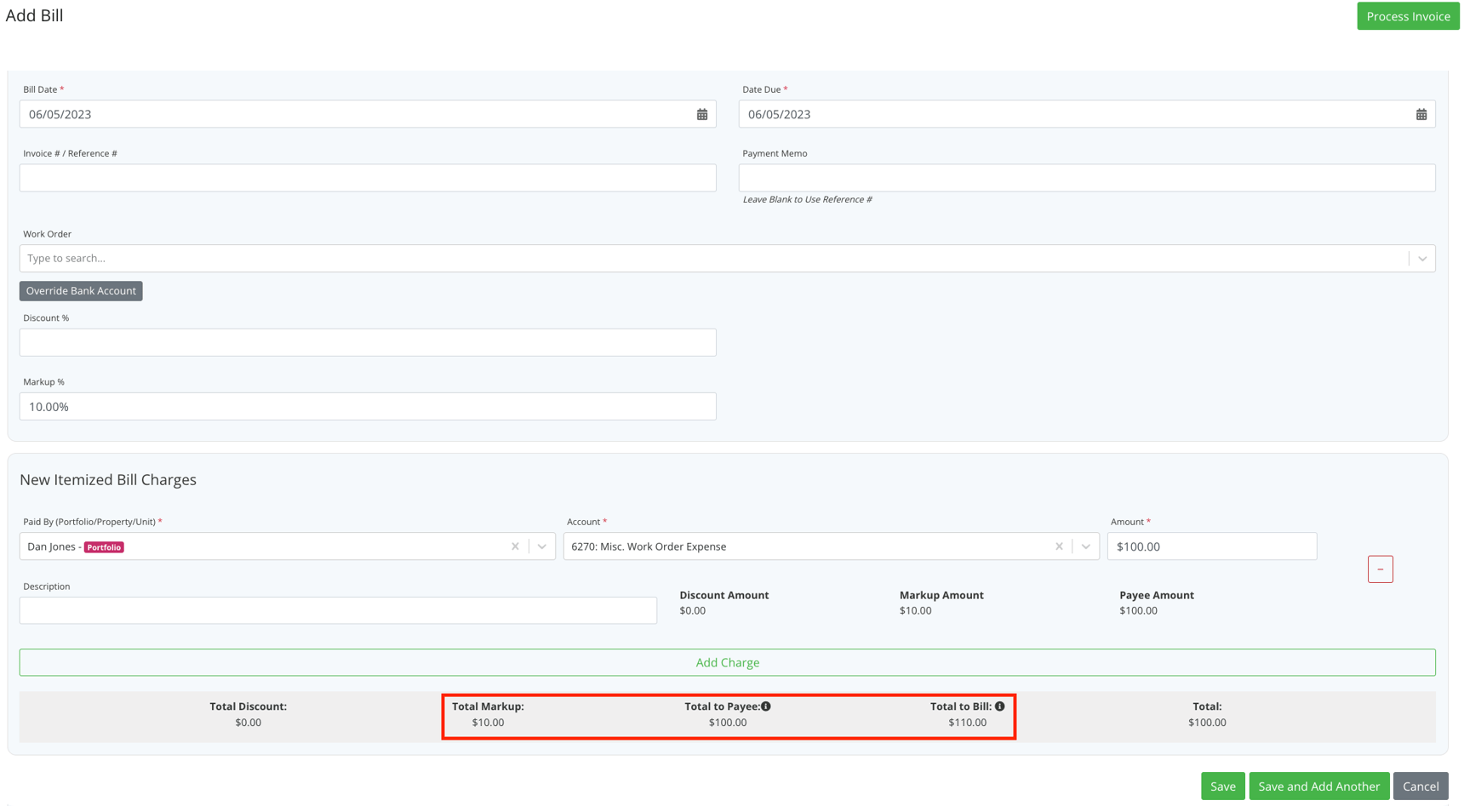 How to Configure Markups and Add Markups to a Bill