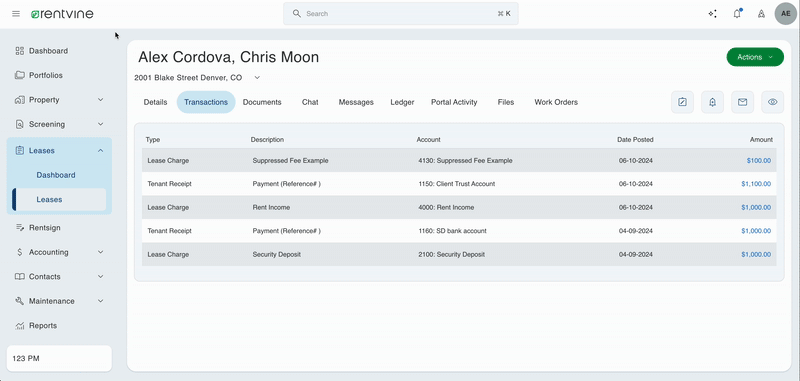 RVA - How to Correct Suppressed Fees after the Charge was Created