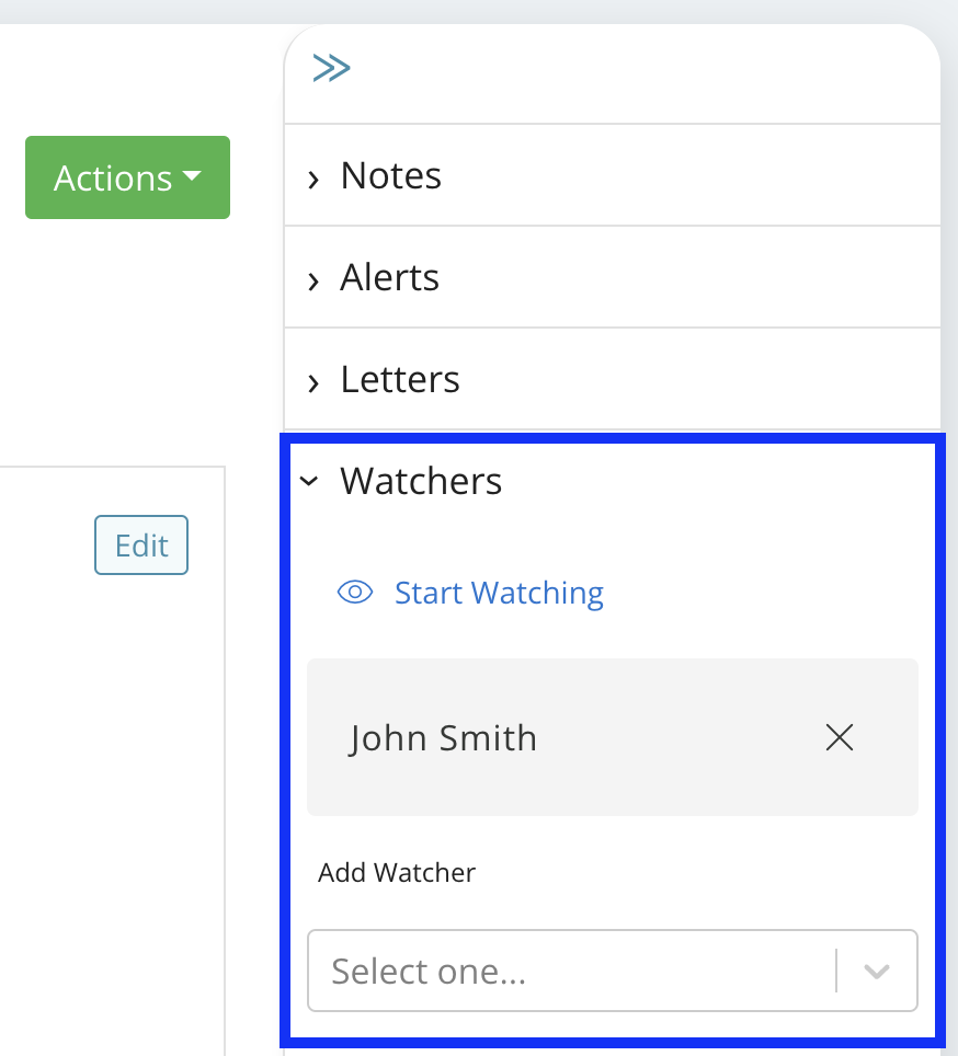 What is a Watcher on a Work Order?