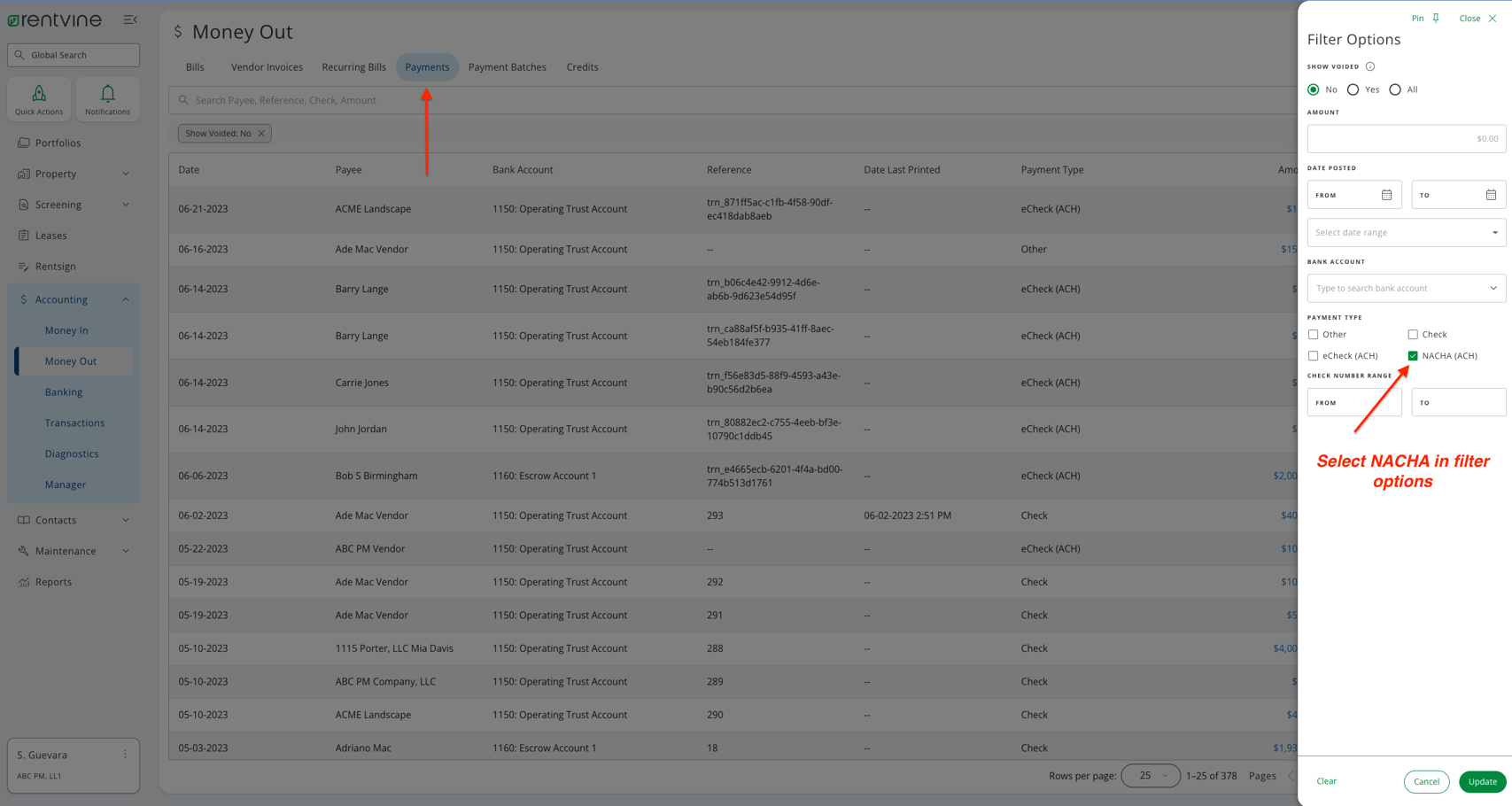 How to Return a NACHA (ACH) Payment (Money Out)