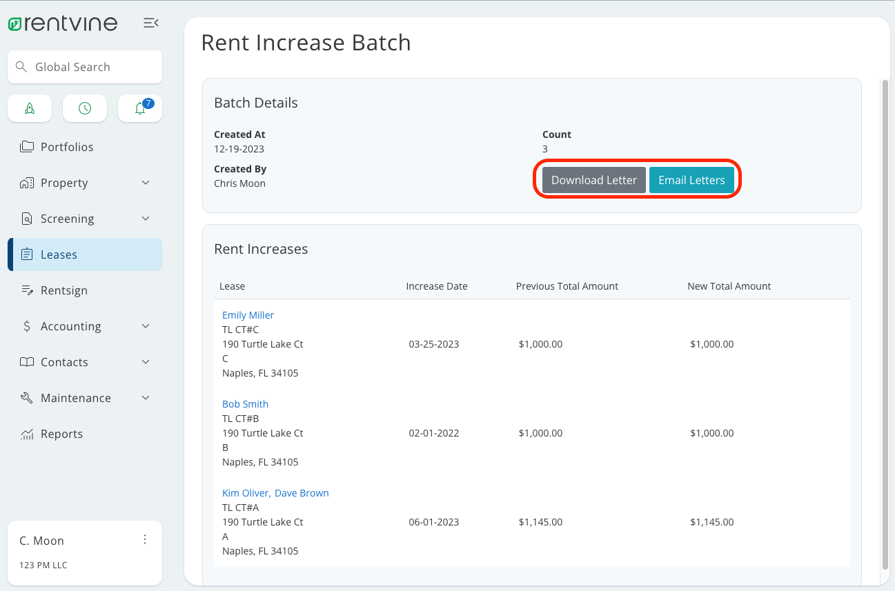 How to Create Rent Increases
