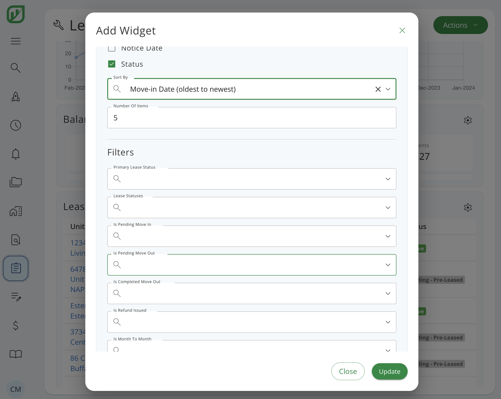 Leases Dashboard