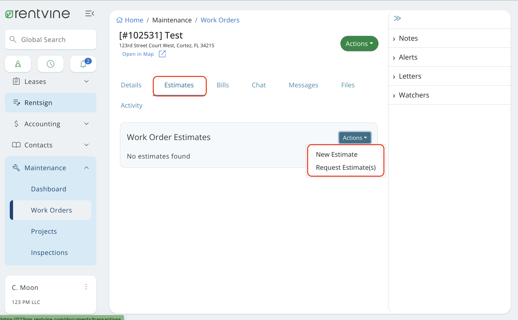 How to Request/Add a Vendor Estimate