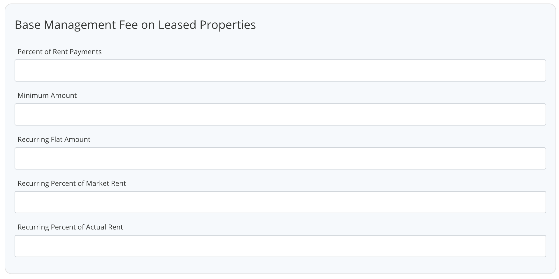 How to Set Up Management Fees Settings