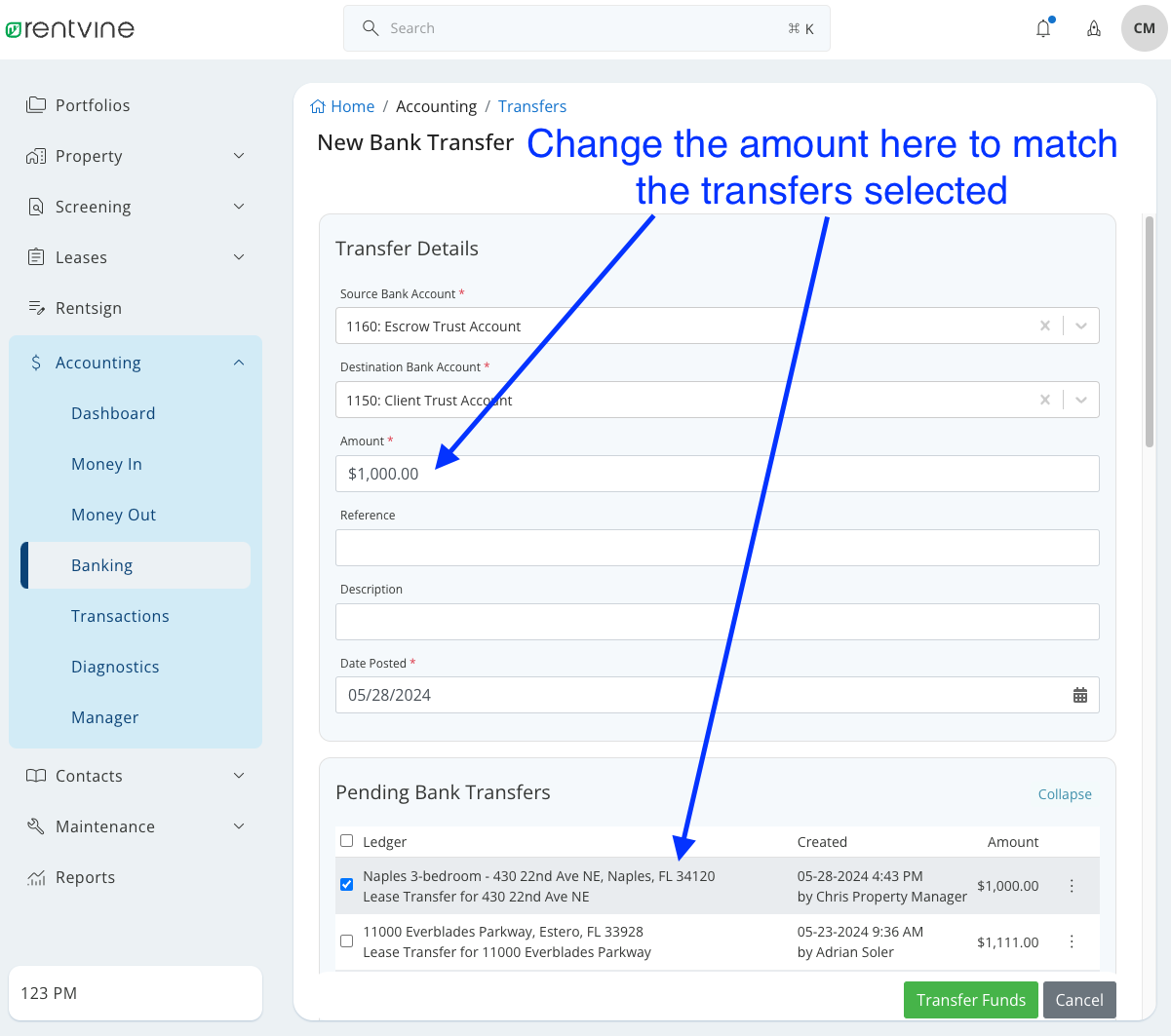 How to Complete a Pending Bank Transfer