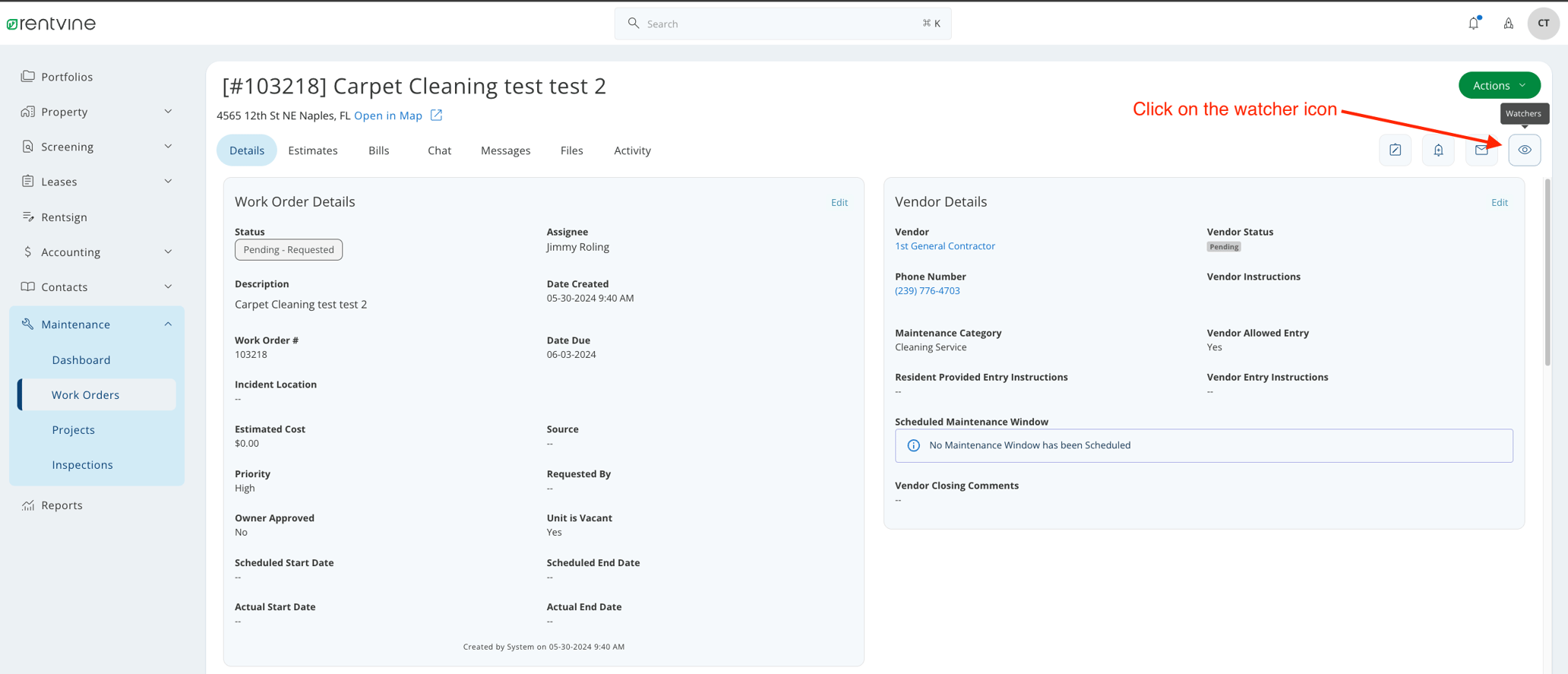 What is a Watcher on a Work Order?