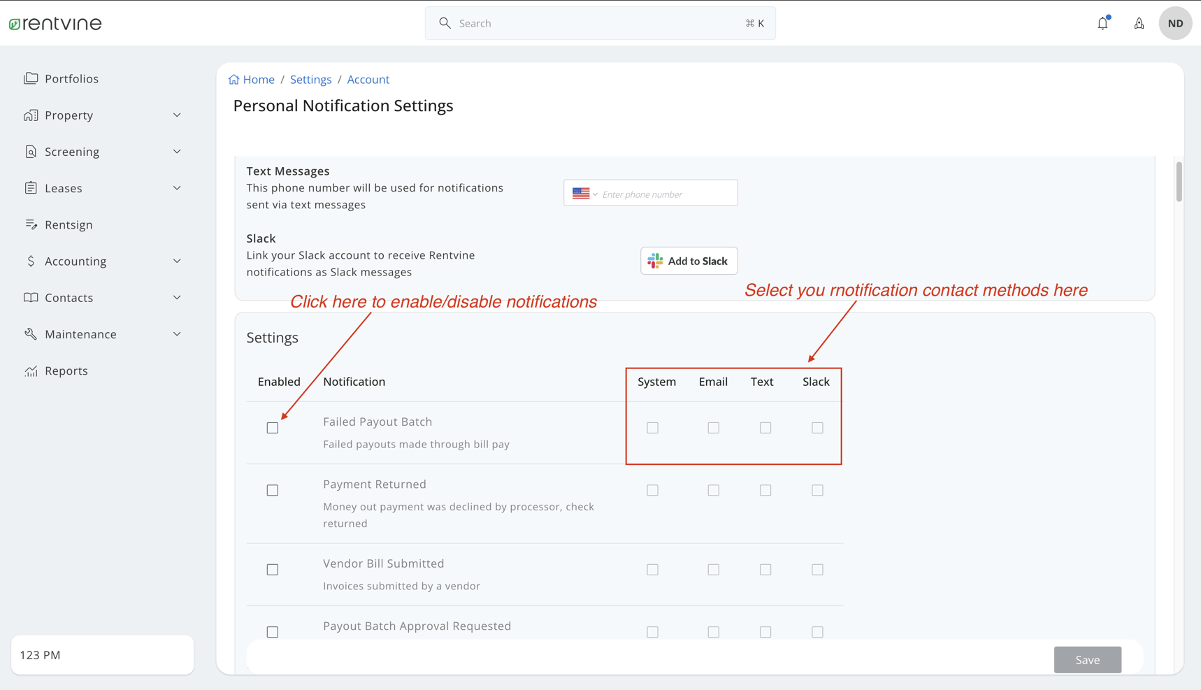How to Configure Personal Notification Settings