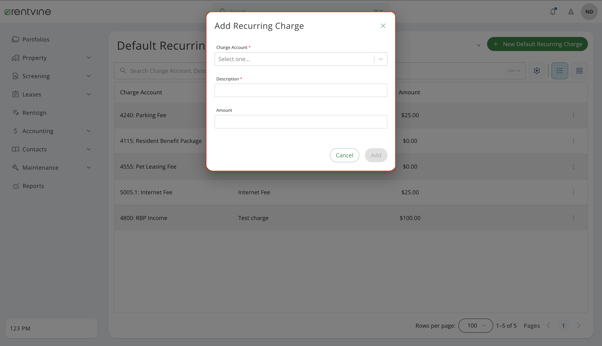 How To Set Up Default / Global Recurring Charges