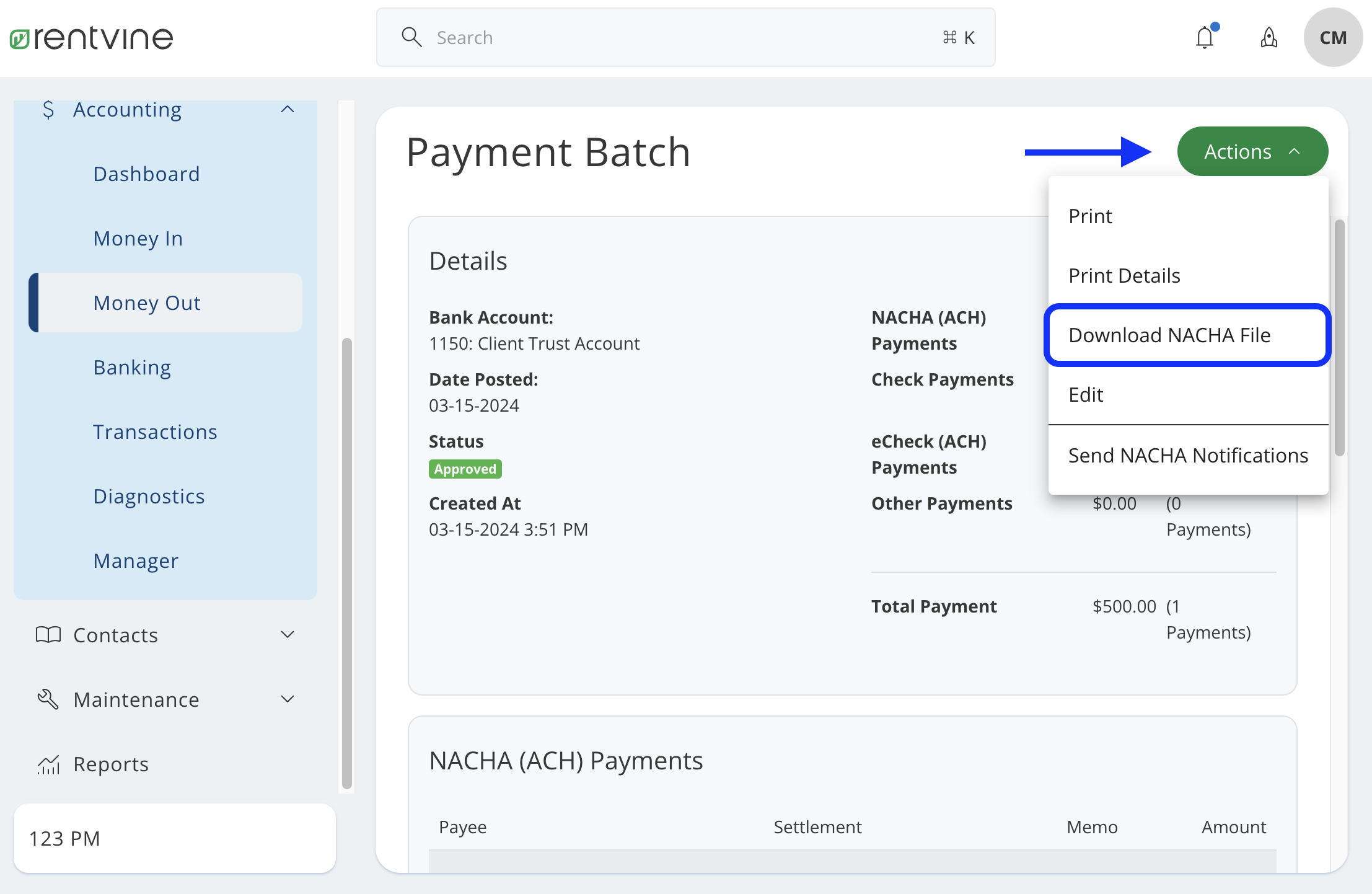 How to Find & Download a NACHA File