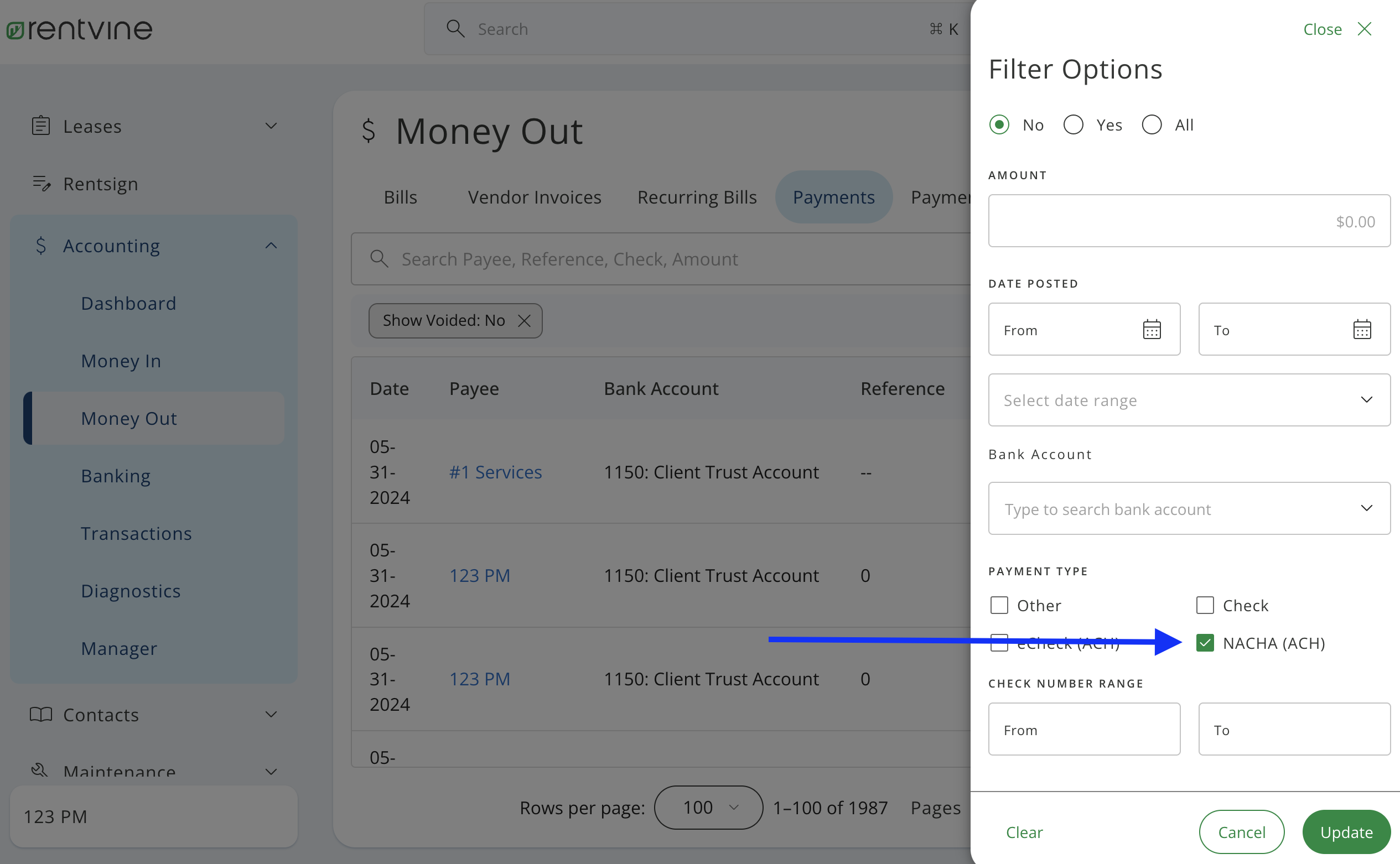 How to Return a NACHA (ACH) Payment (Money Out)