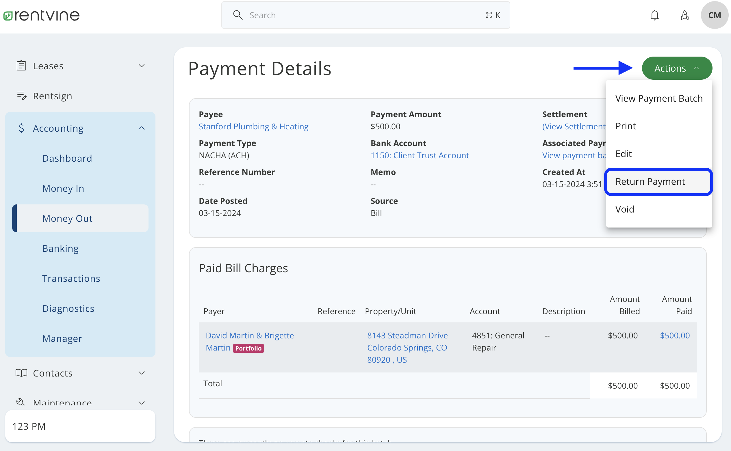 How to Return a NACHA (ACH) Payment (Money Out)