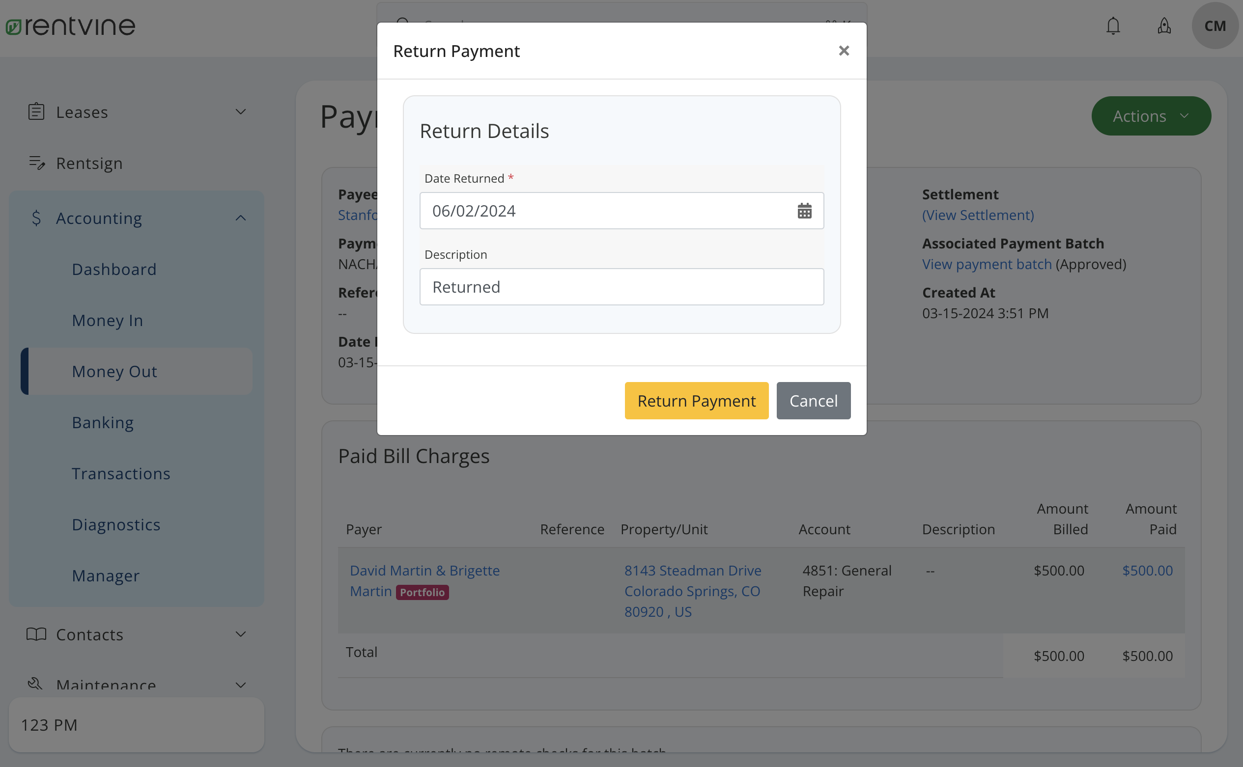 How to Return a NACHA (ACH) Payment (Money Out)
