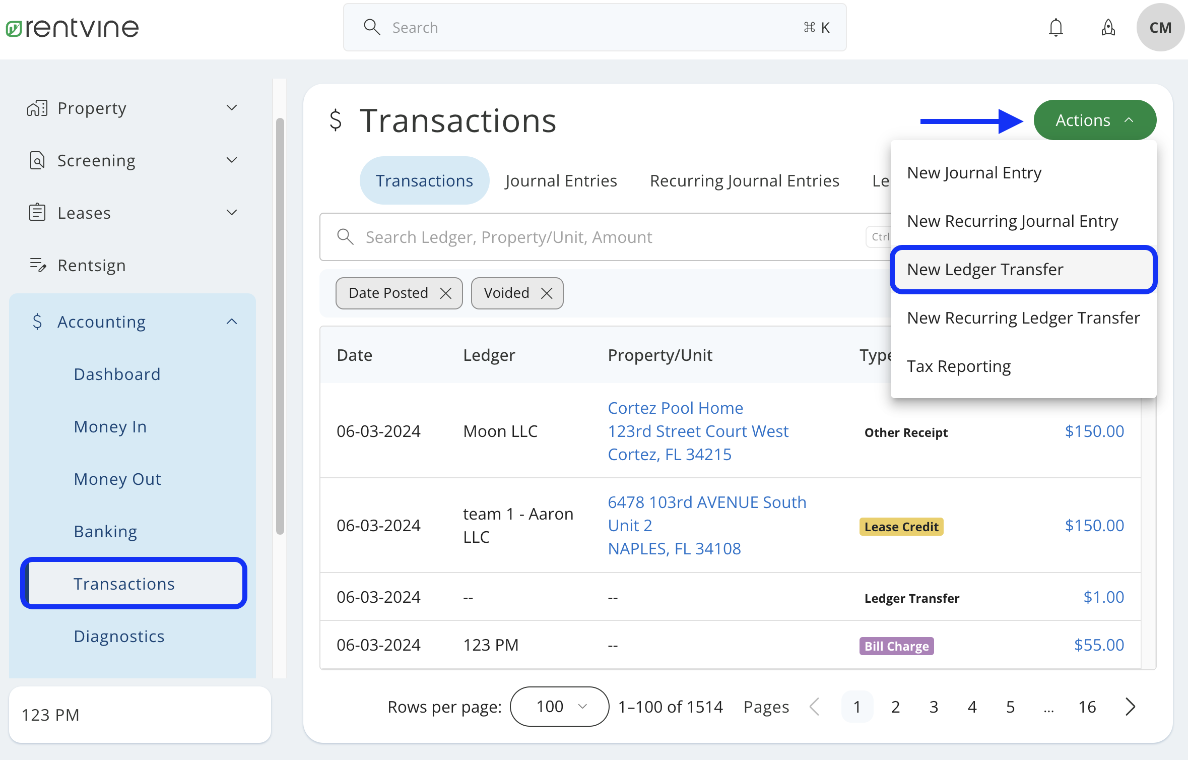 How to Refund Management Fees to an Owner on Manager Ledger mode