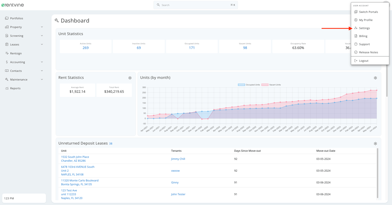 How to Edit the Status of a Lease