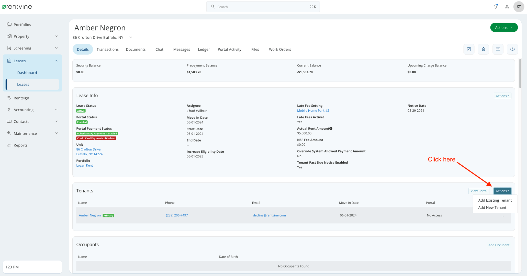 How to Add New/Existing Tenant