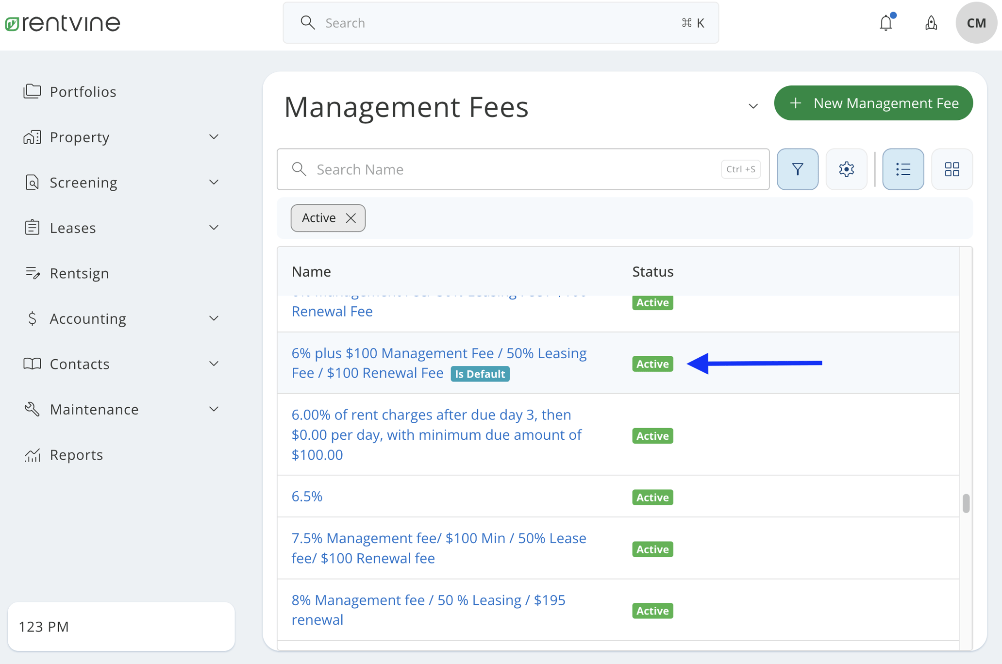 Management Fees Posted Incorrectly