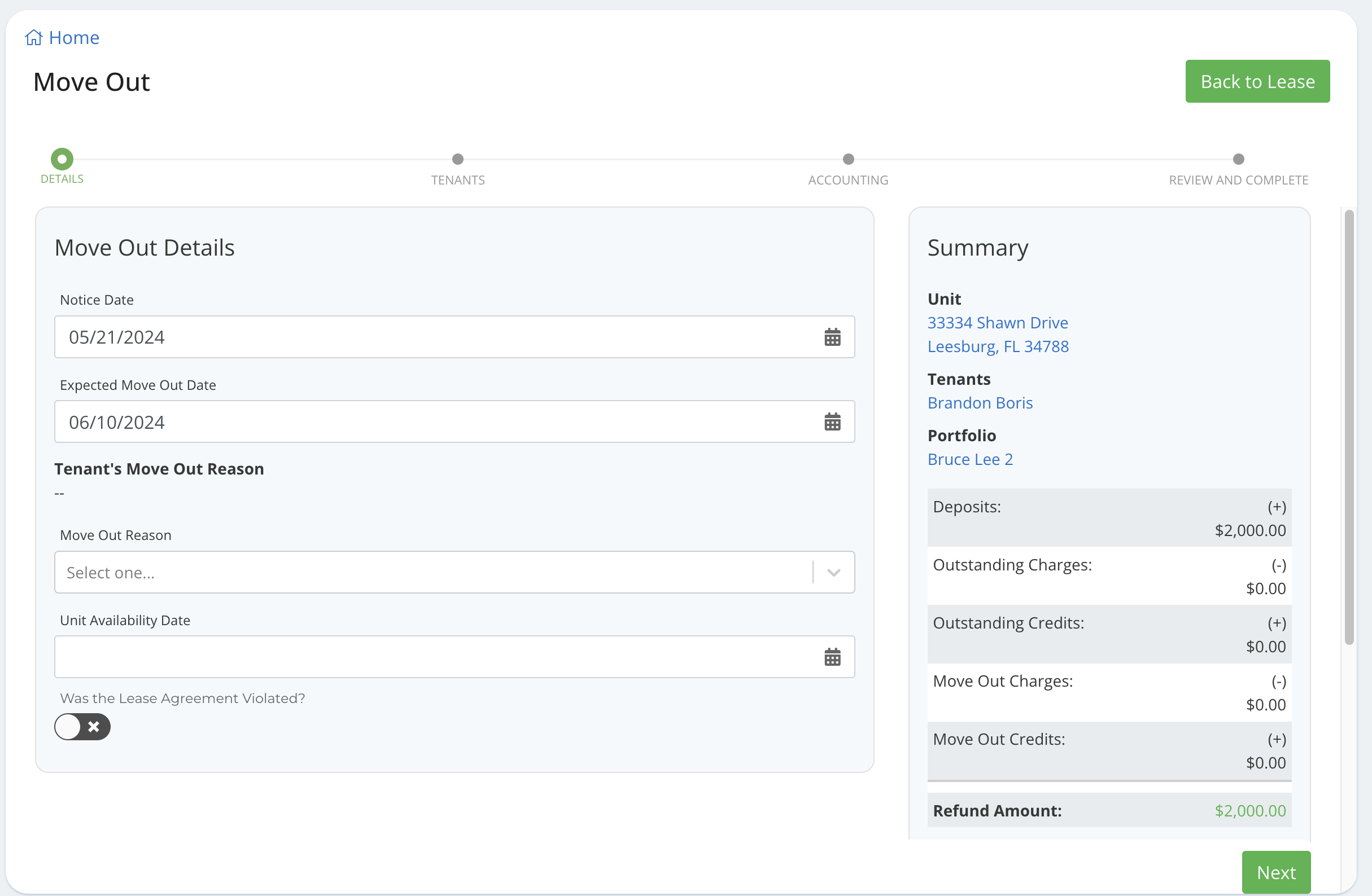 How To Close Out a Lease and Move Out All Tenants using the Move Out ...