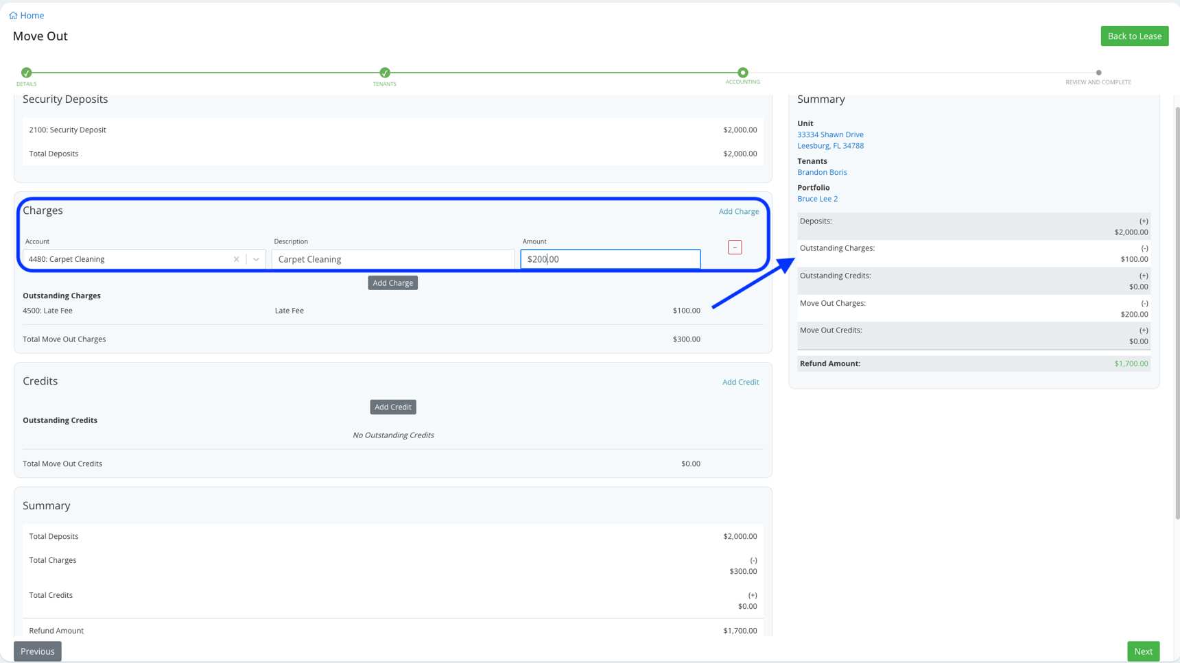 How to Move Out a Lease using the Move Out Flow