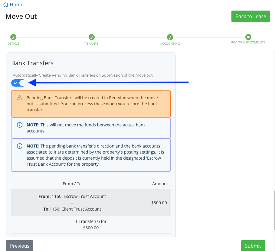 How to Move Out a Lease using the Move Out Flow