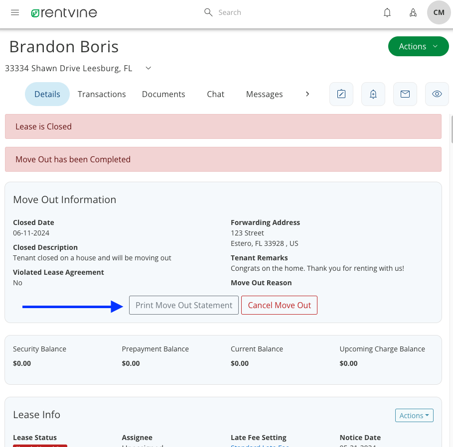 How To Close Out a Lease and Move Out All Tenants using the Move Out ...