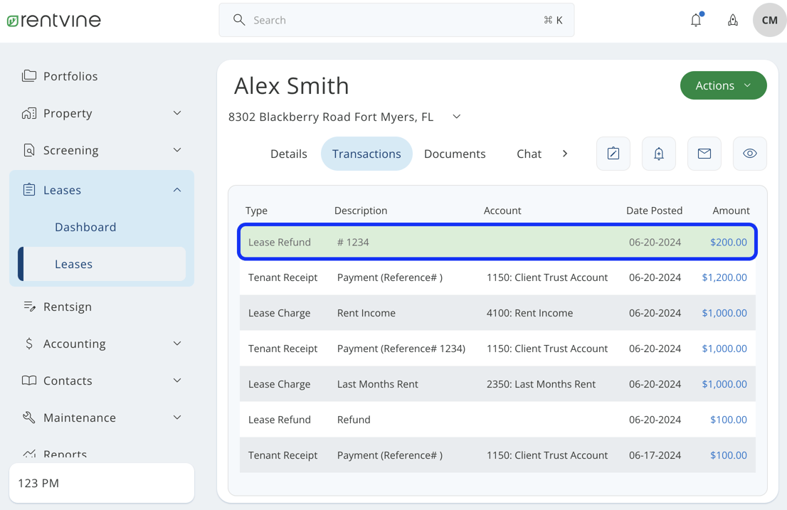 How to Refund a Tenant
