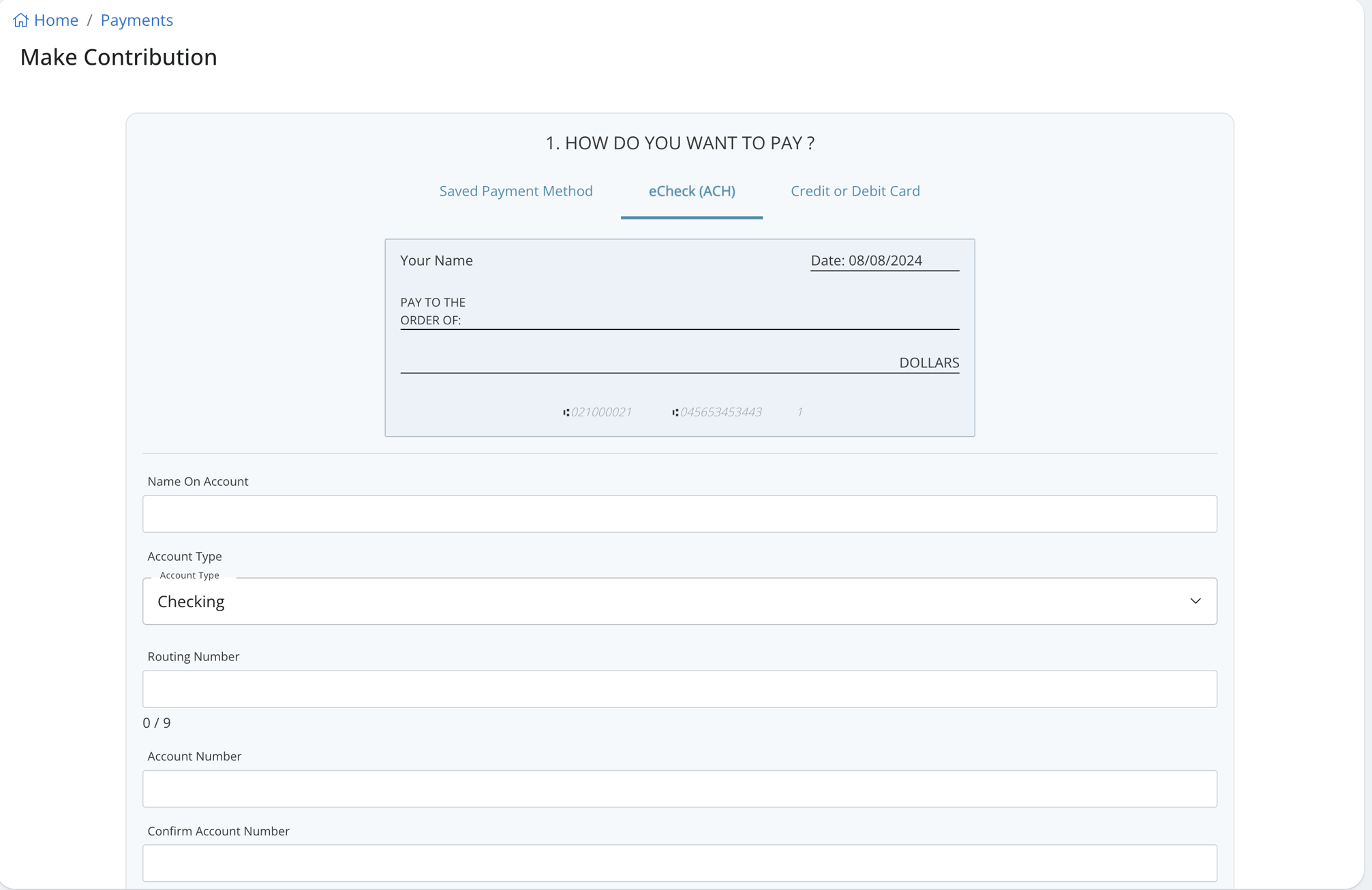 How to Make a Payment or Contribution Through the Owner Portal