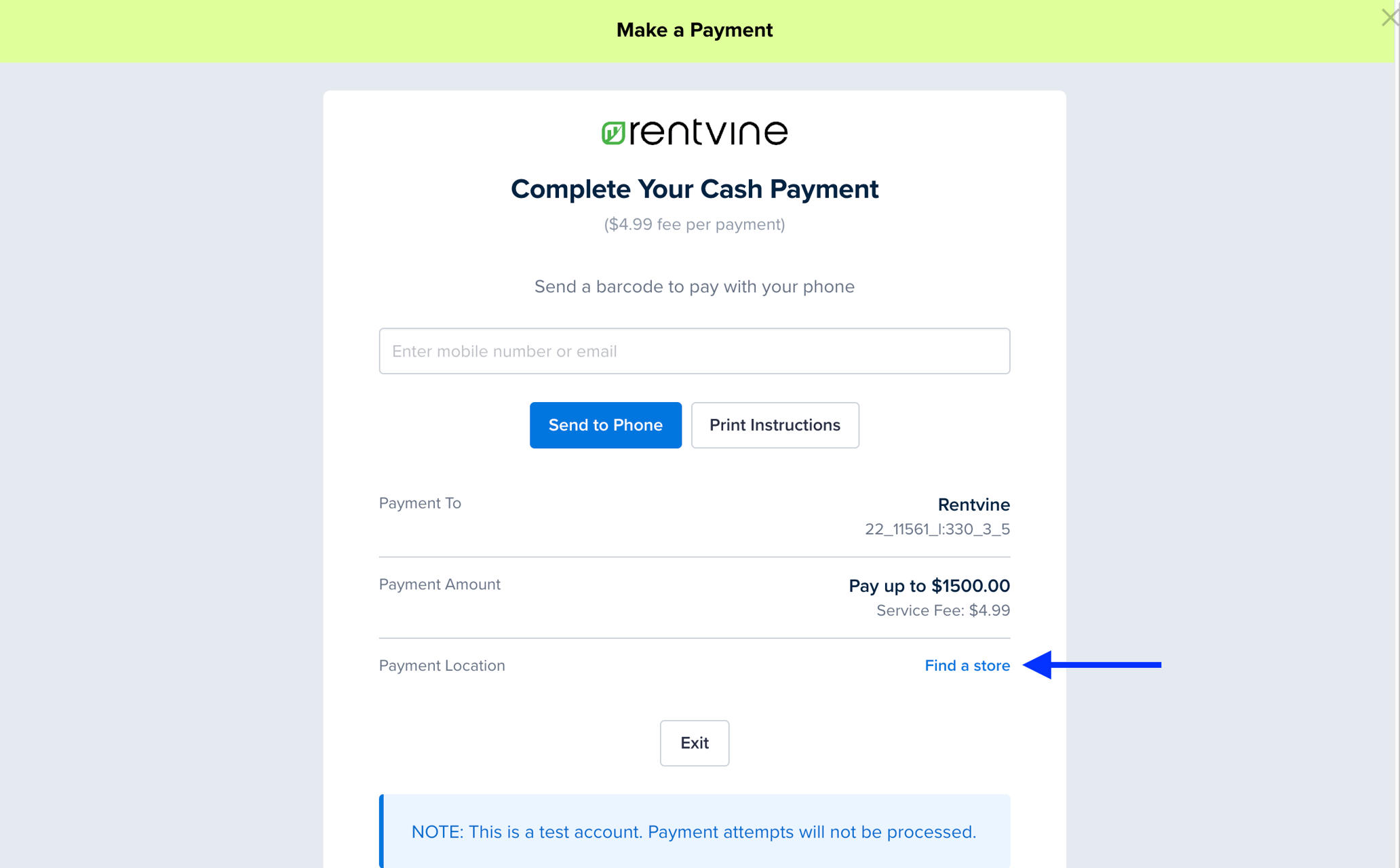 How to Make a Cash Pay Payment Through the Resident Portal