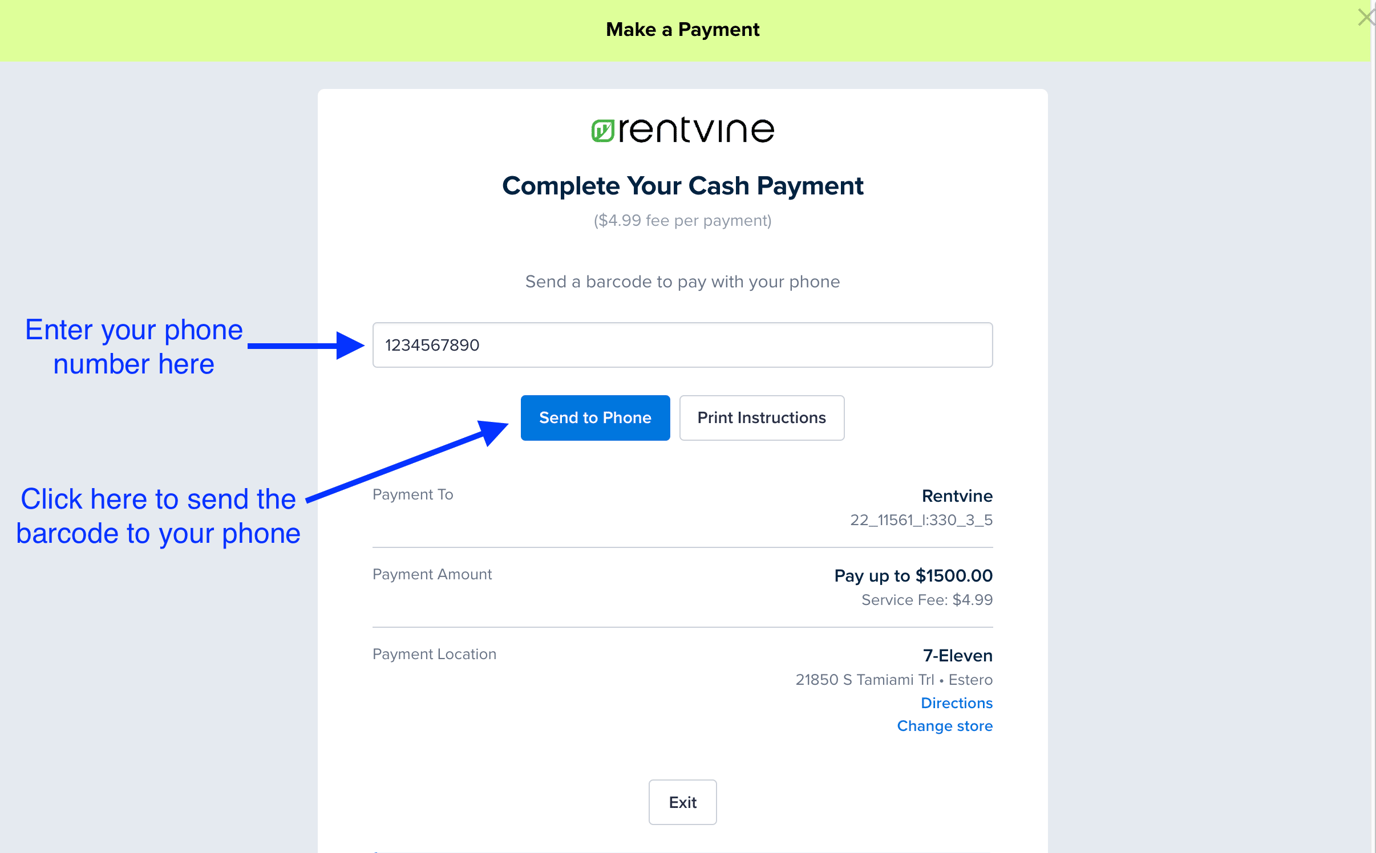 How to Make a Cash Pay Payment Through the Resident Portal