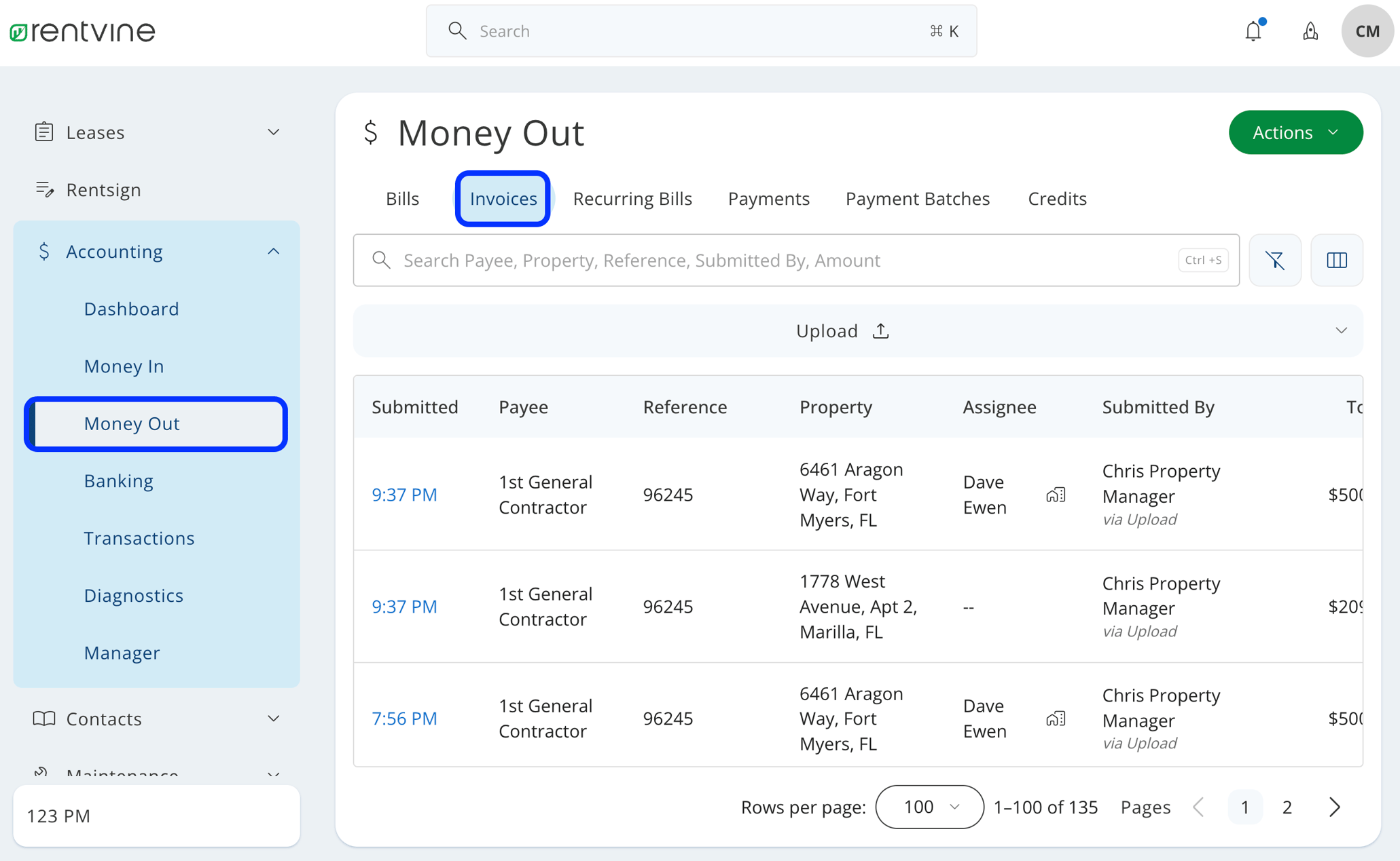 Rapid Invoice Feature