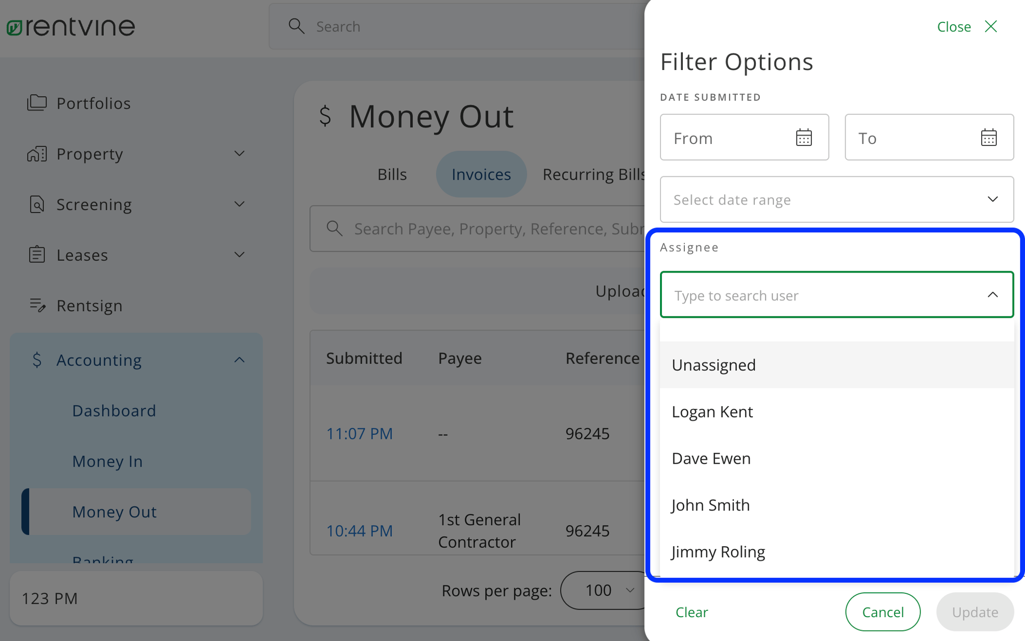 Rapid Invoice Feature