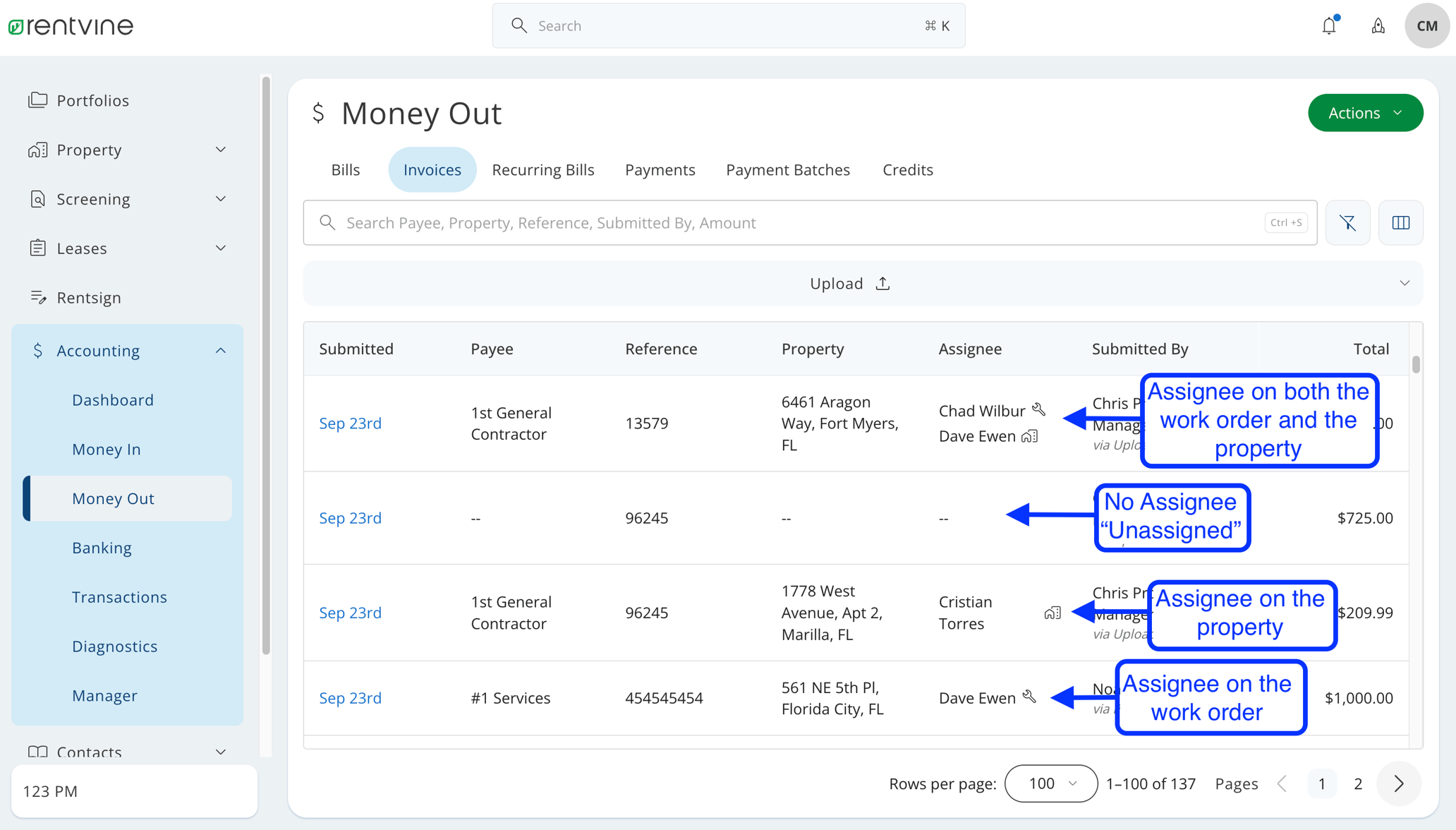 Rapid Invoice Feature