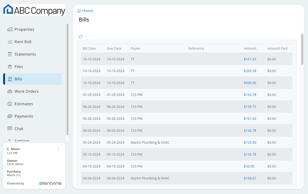 Owner Portal Introduction