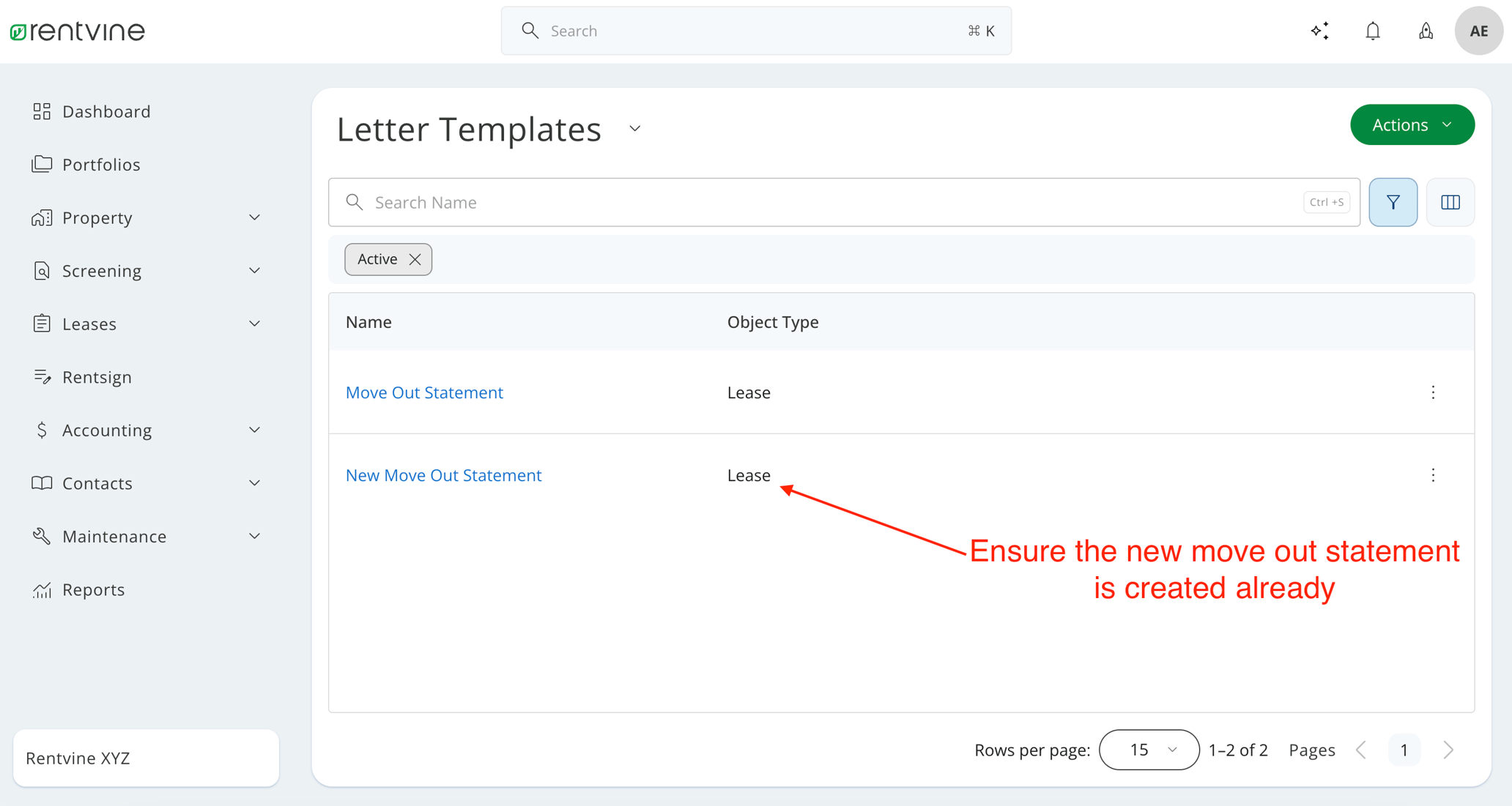 How to Change the Move Out Letter