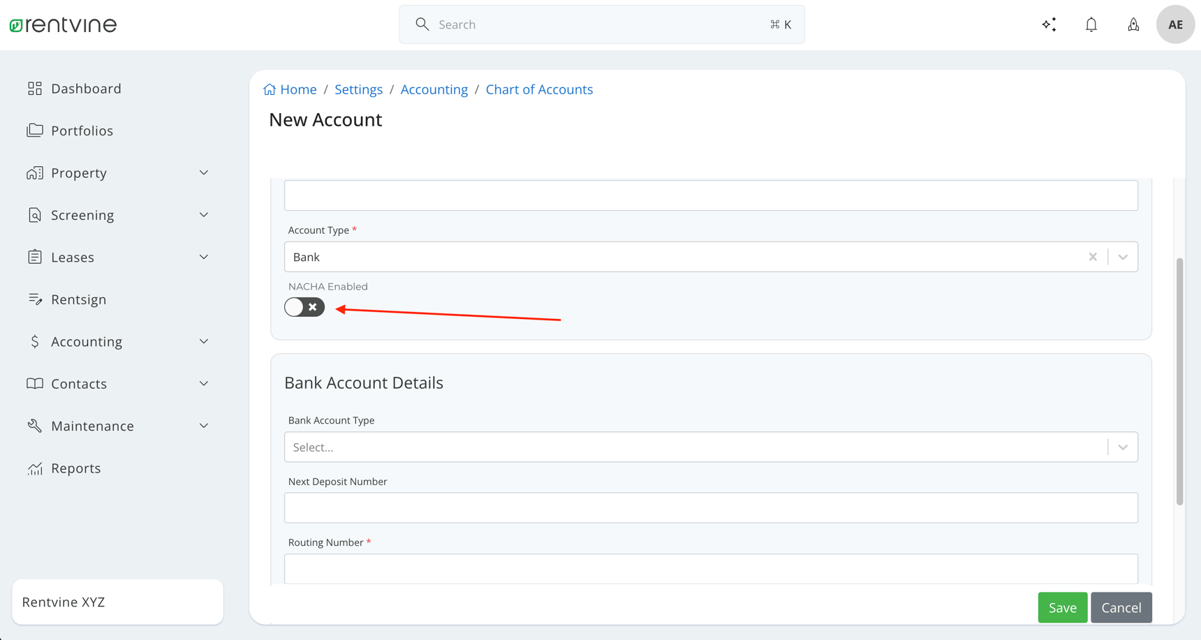 How to Add a New Bank Account in the Chart of Accounts