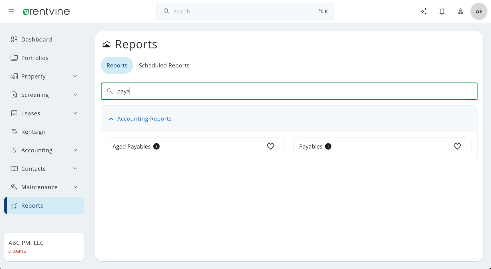 Reporting Enhancements