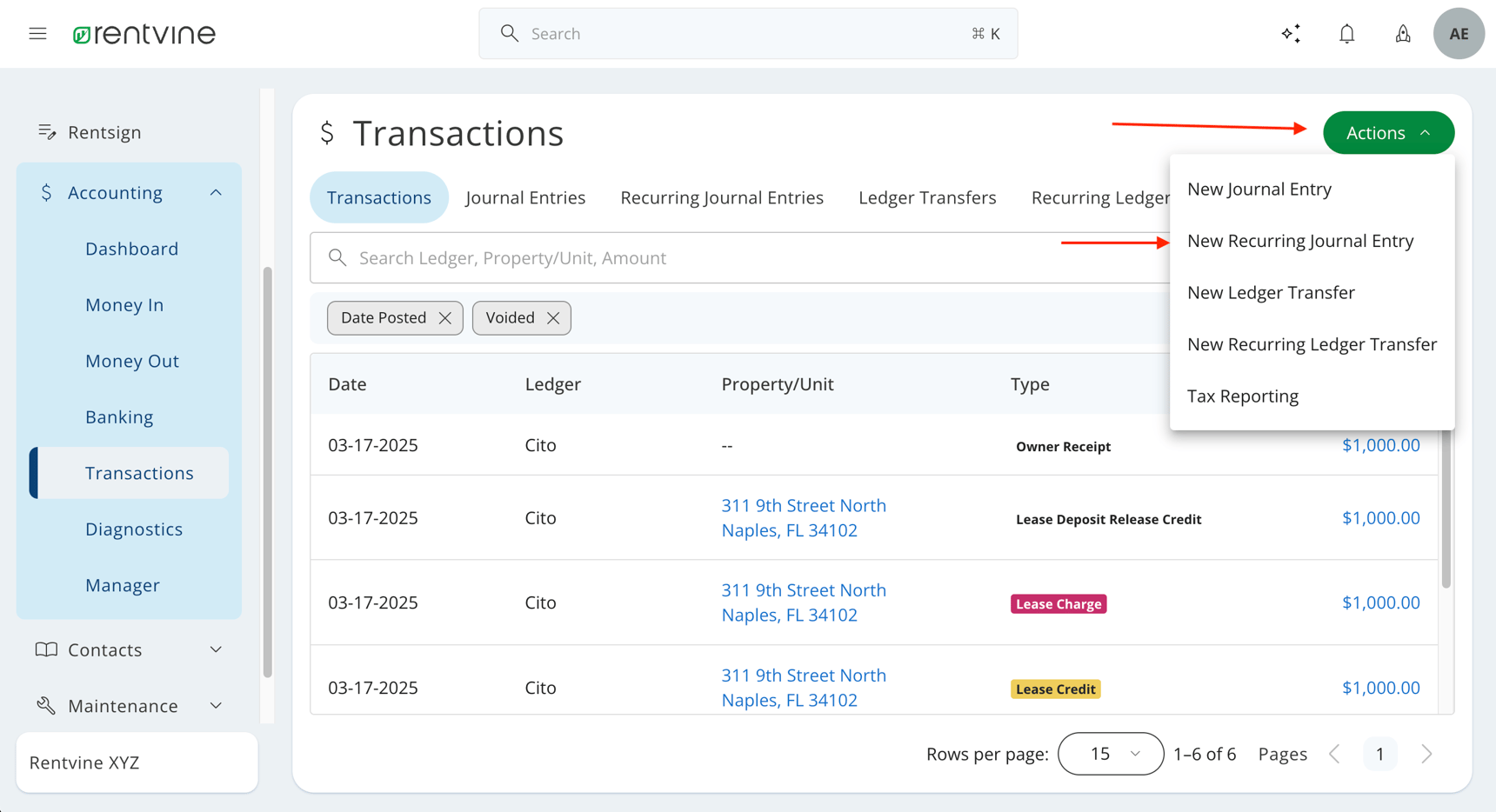 How To Create and edit Recurring Journal Entries