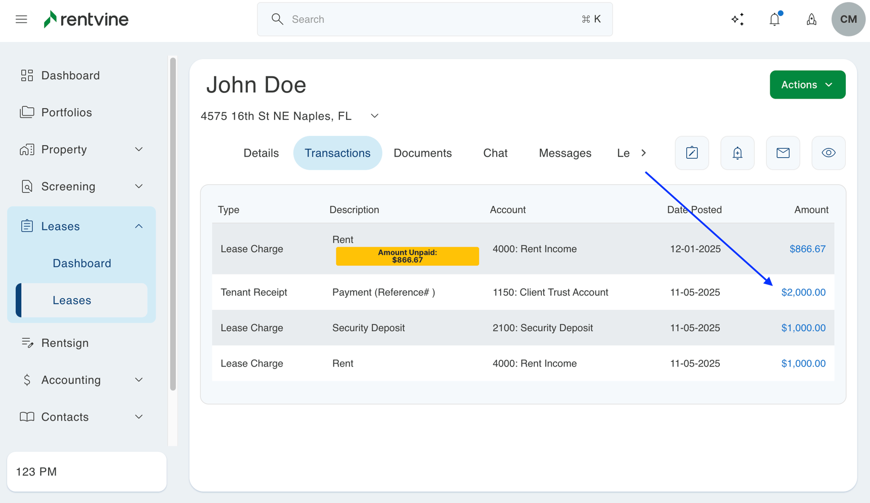 Proof of Authorization (POA) for a Tenant or Owner Payment (Money In ...