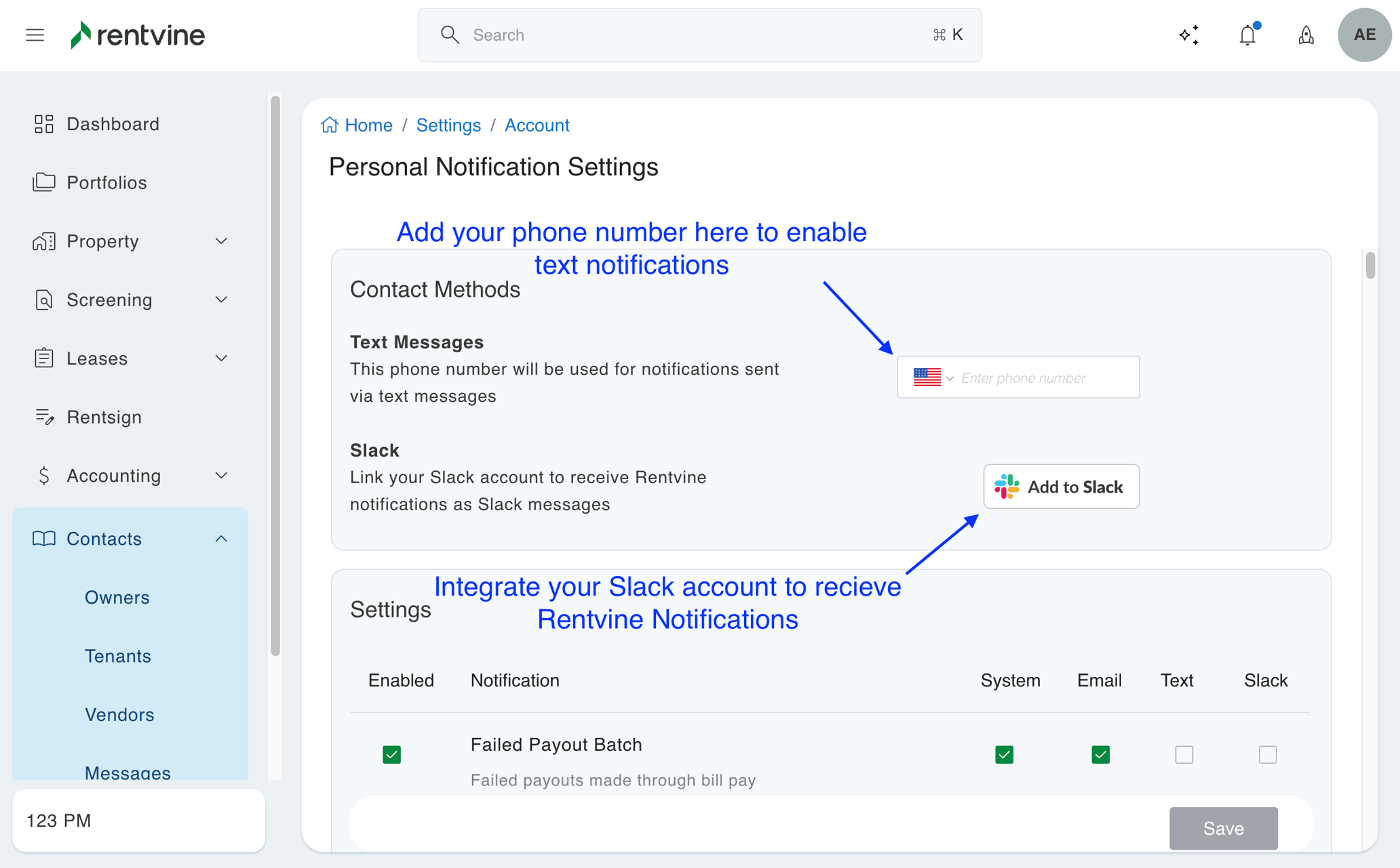 How to Configure Personal Notification Settings