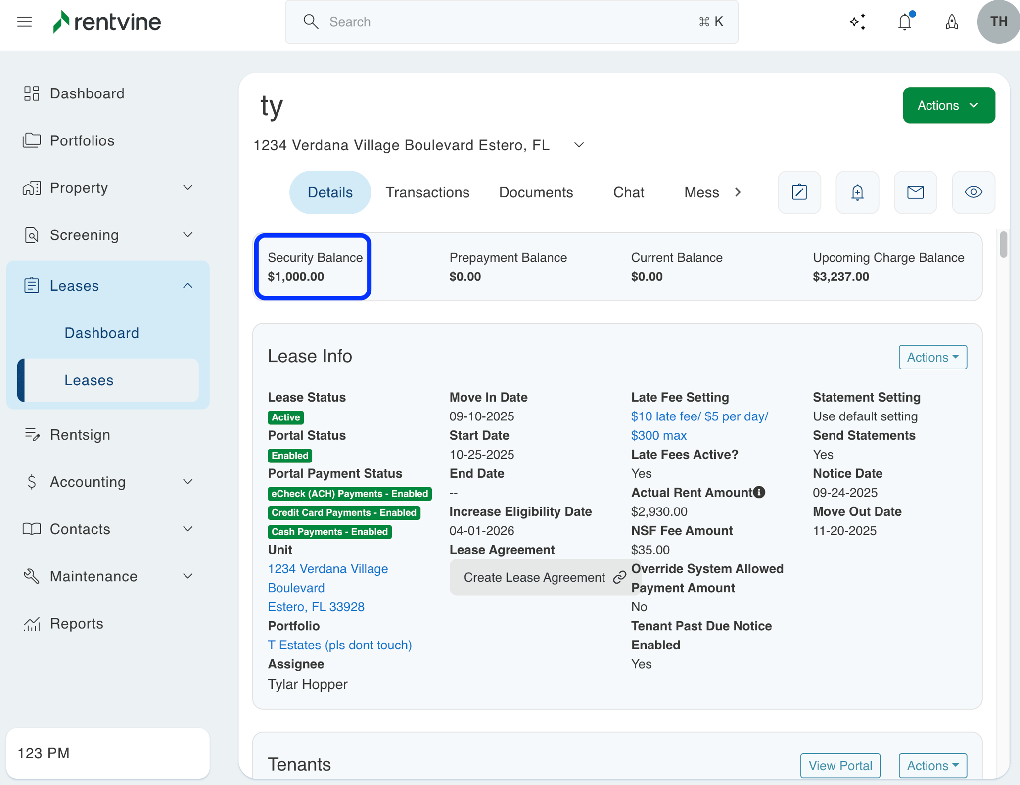 How to Enter the Current Balance of Tenant/Lease Ledger from a Prior ...