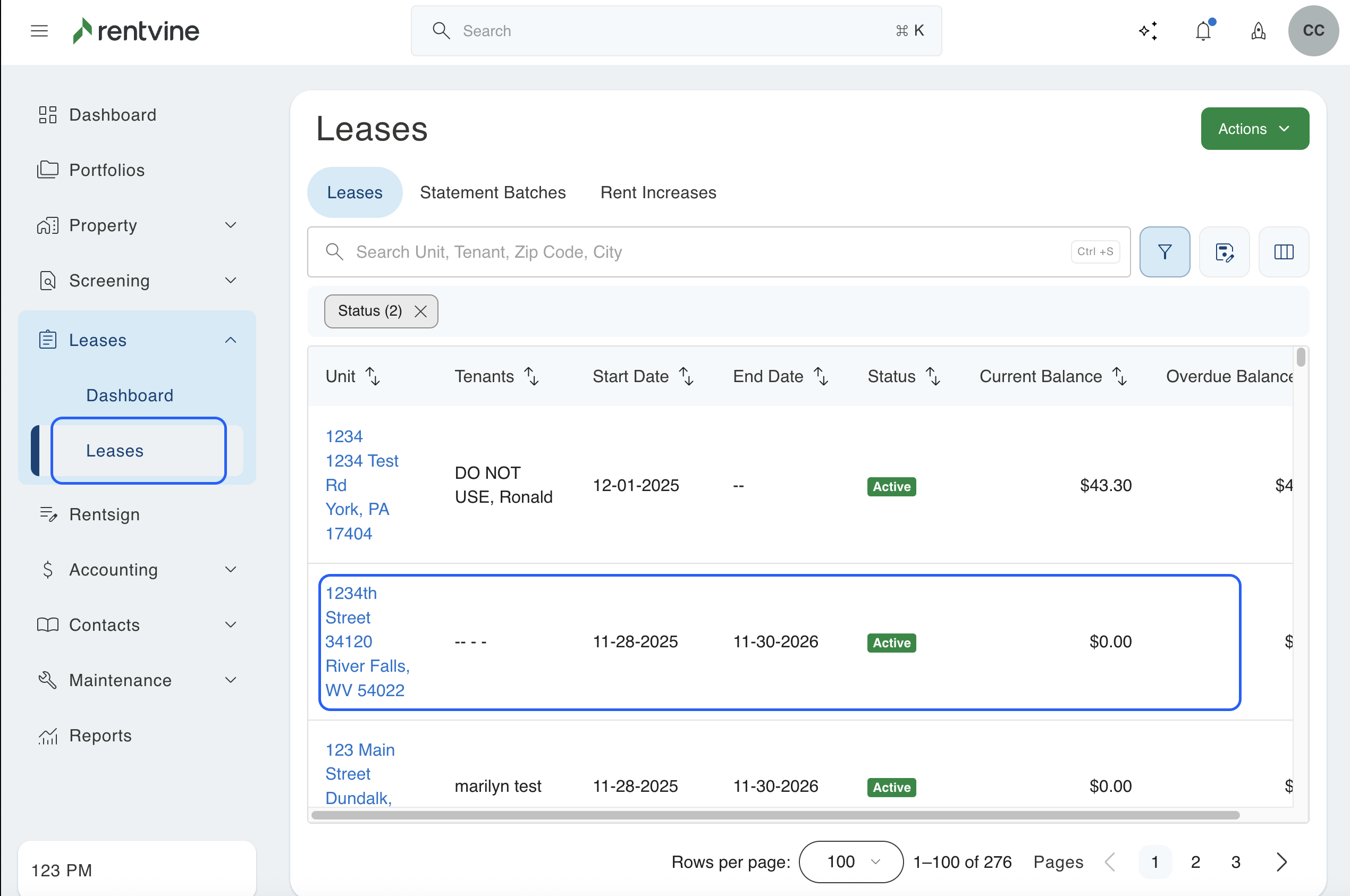 How to Edit a Lease Charge
