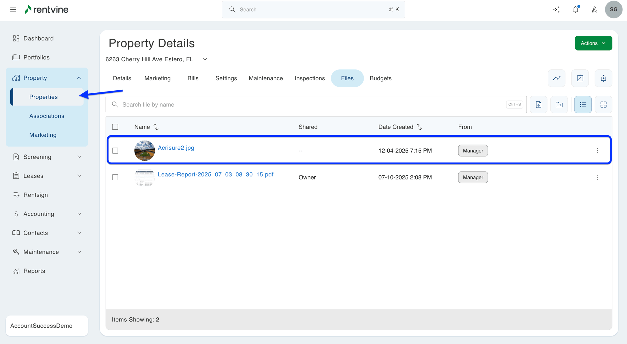 Owner File Sharing Matrix