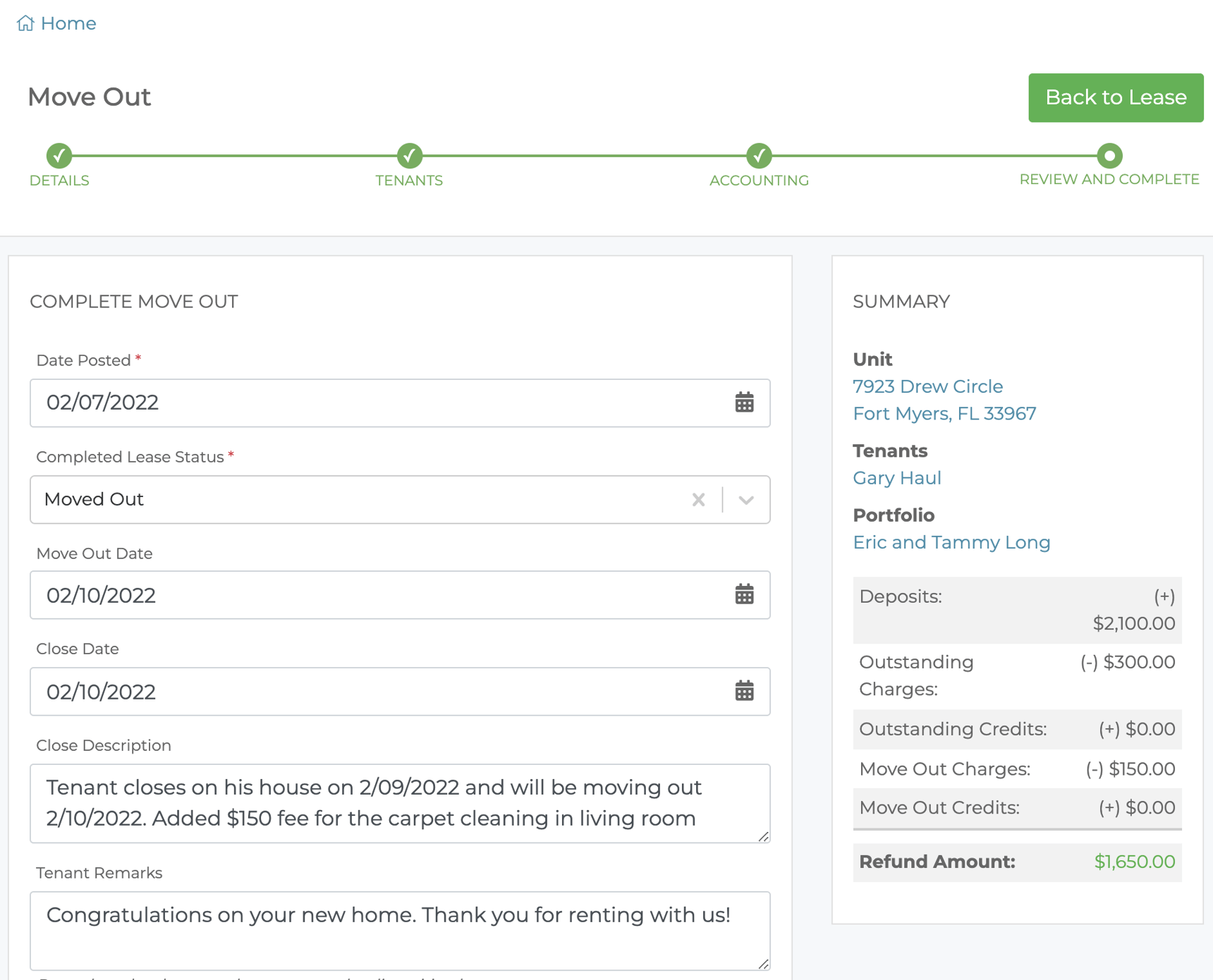 How To Close Out a Lease and Move Out All Tenants using the Move Out ...
